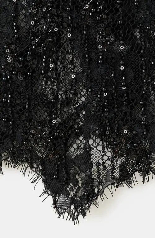 Mango Beaded Lace Skirt