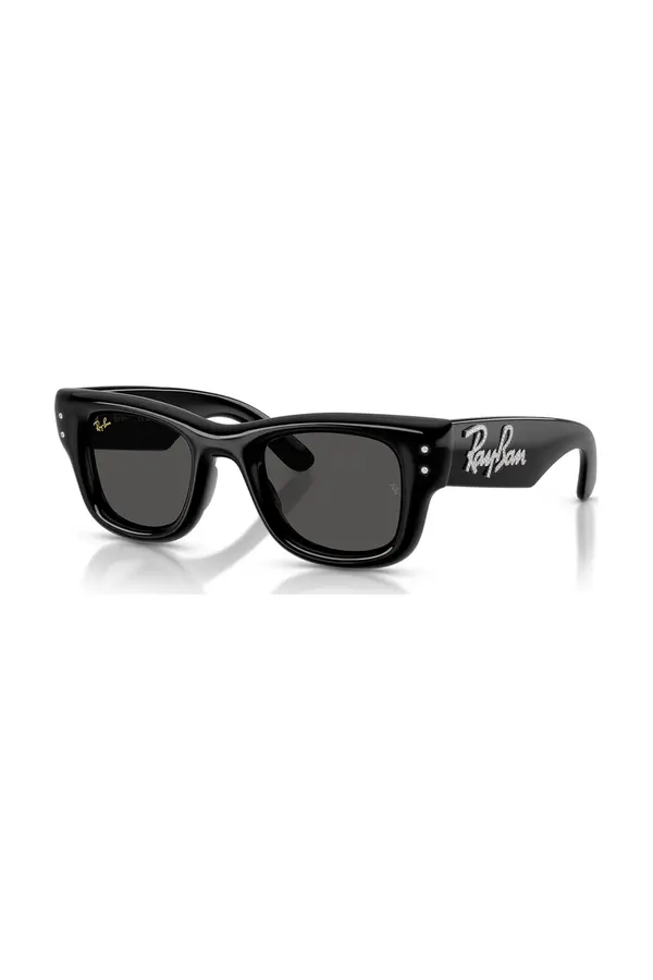 Ray-ban Wayfarer Puffer Crystal Edition Sunglasses - Black