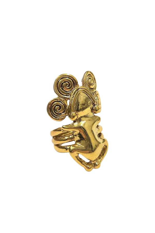 KENNETH JAY LANE Aztec Frog Ring