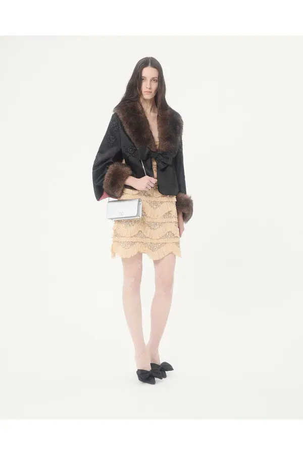 Valentino Garavani Vlogo Signature Mini Shoulder Bag - Silver