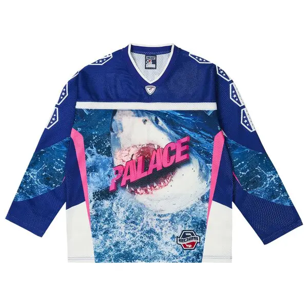 PALACE No Bitin' Hockey Jersey - Blue