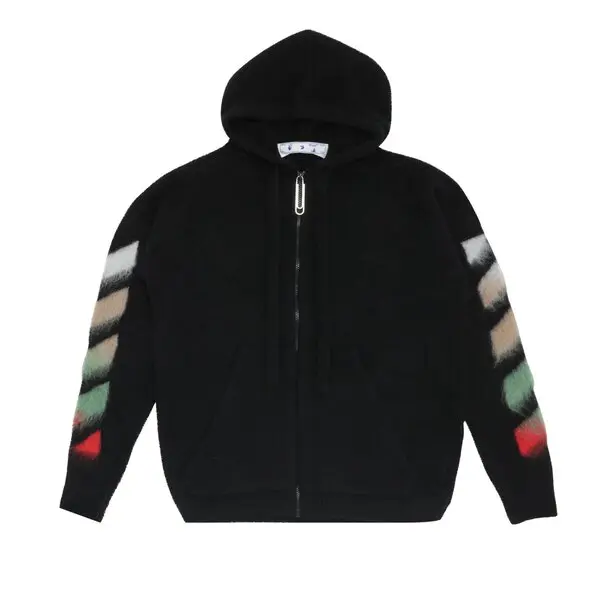 Off-White Diag Brushed Zip Hoodie