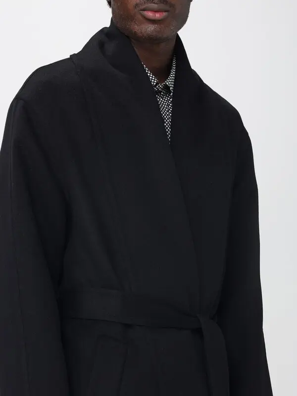TOM FORD Belted Wool Coat - Black