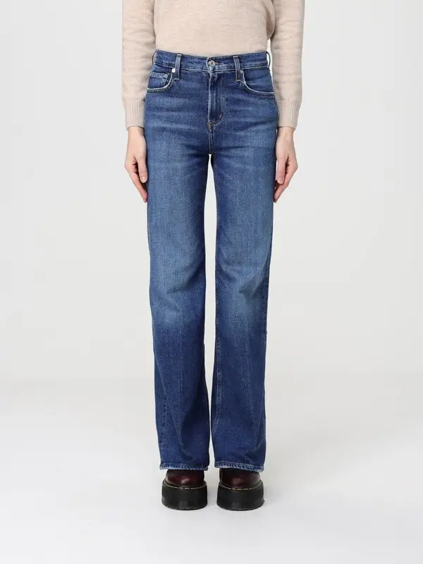 Citizens Of Humanity High Rise Wide Leg Jeans - Blue