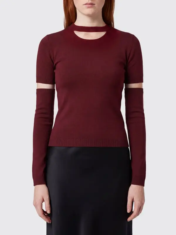 Federica Tosi Ribbed Knit One-shoulder Top - Red