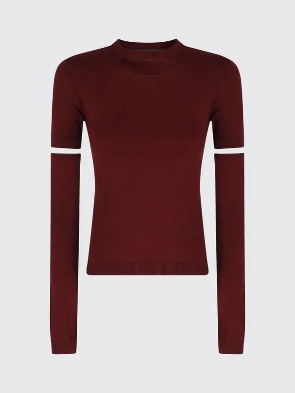 Federica Tosi Ribbed Knit One-shoulder Top - Red