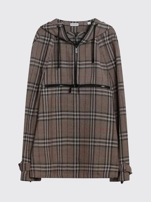 Burberry Checked Hoodie Jacket