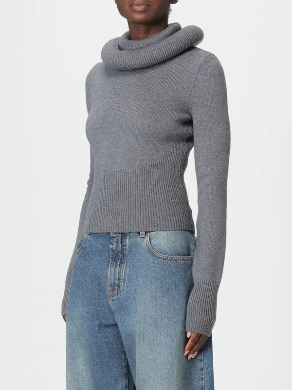 Alaïa Ribbed Knit Turtleneck Sweater
