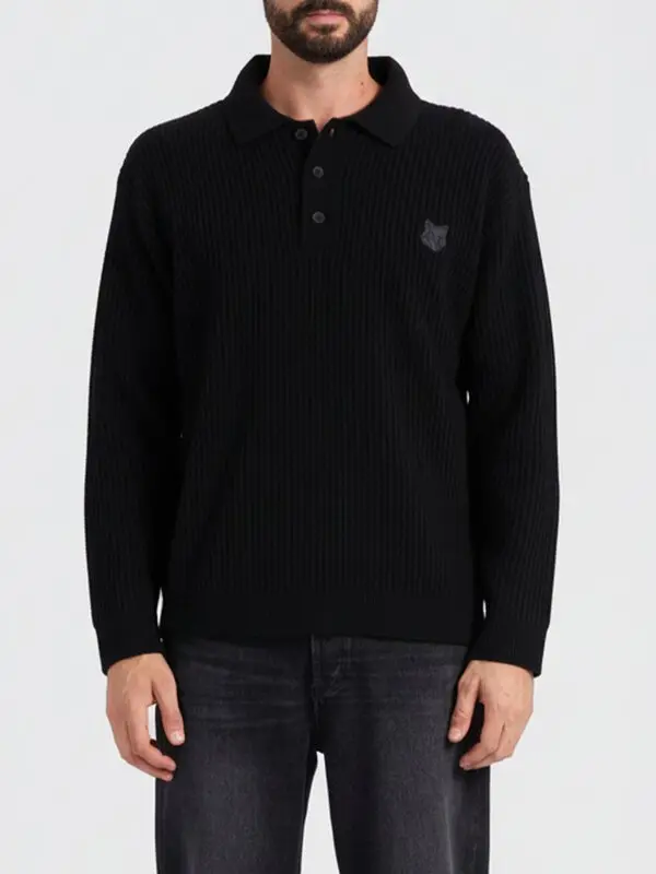 Maison Kitsuné Polo Shirt - Black