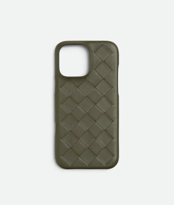 Bottega Veneta Intrecciato Iphone 16 Pro Max Case - Crocodile