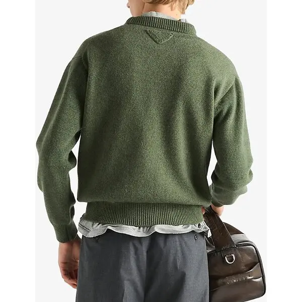 Prada Cashmere Crewneck Jumper - Green