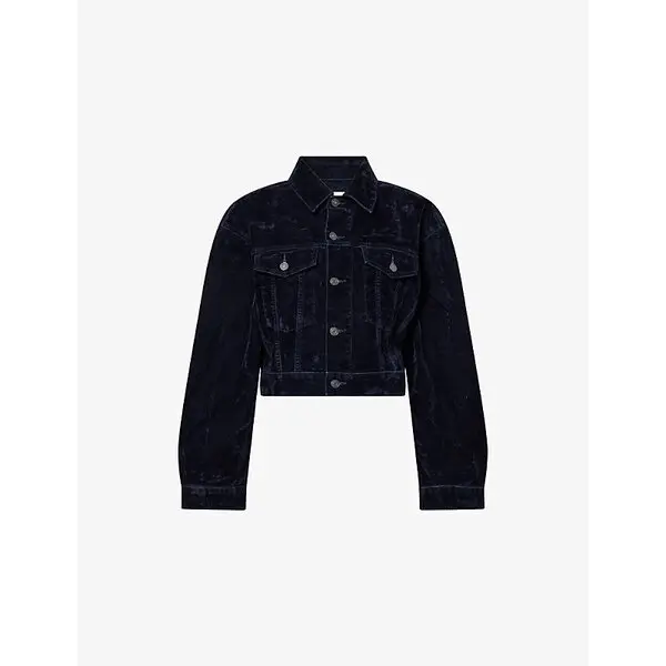 AGOLDE Radley Velvet Jacket - Blue Crush (navy Velv)