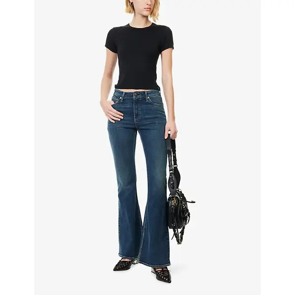 Rag & Bone Dahlia Flared Stretch-denim Blend Jeans