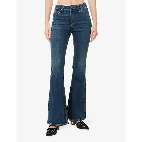 Rag & Bone Dahlia Flared Stretch-denim Blend Jeans