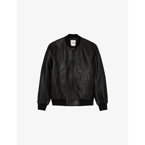 Sandro Regular-fit Leather Jacket
