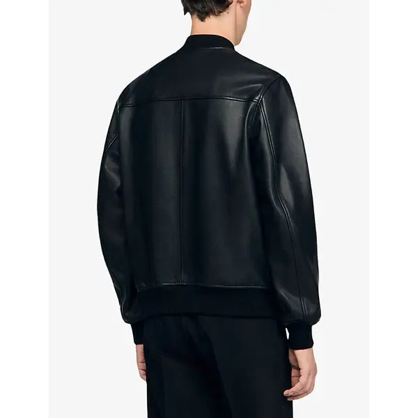 Sandro Regular-fit Leather Jacket