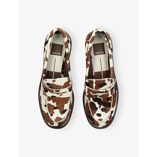 Dolce Vita Tiggy Printed Leather Loafers