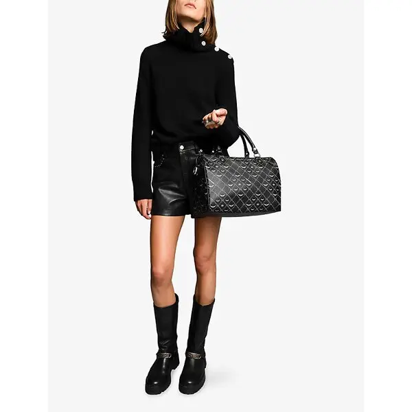 Zadig&Voltaire Monogram Faux-leather Shoulder Bag