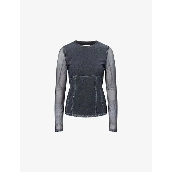 Rag & Bone Miramar Long-sleeve Mesh Top