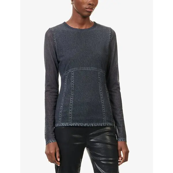 Rag & Bone Miramar Long-sleeve Mesh Top