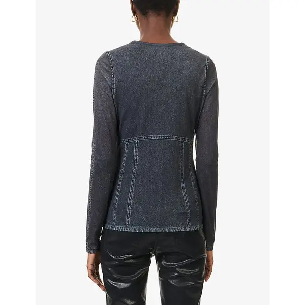 Rag & Bone Miramar Long-sleeve Mesh Top