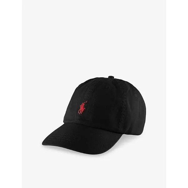 Polo Ralph Lauren Logo-embroidered Cotton Baseball Cap - Polo Black/ Rl 2000 Red