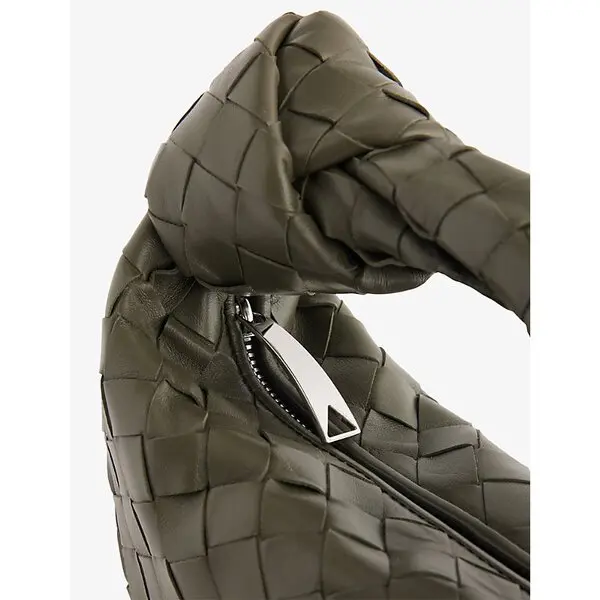 Bottega Veneta Mini Jodie Leather Hobo Bag - Pickle-silver