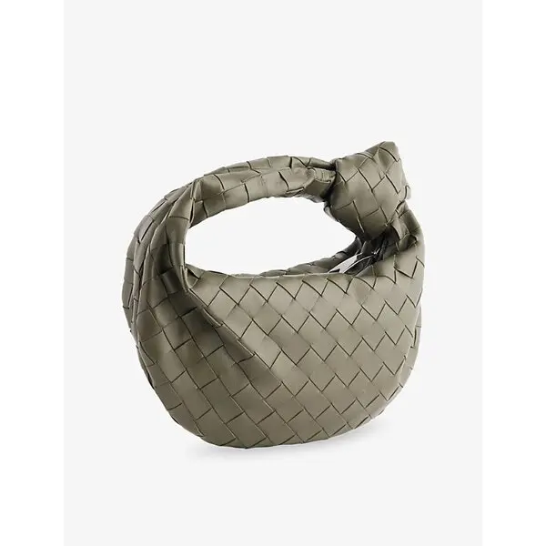 Bottega Veneta Mini Jodie Leather Hobo Bag - Pickle-silver