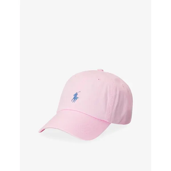 Polo Ralph Lauren Cotton Baseball Cap With Embroidered Logo - Carmel Pink /jewel Blue