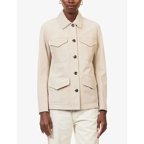 Rag & Bone Kara Flap-pocket Suede Jacket
