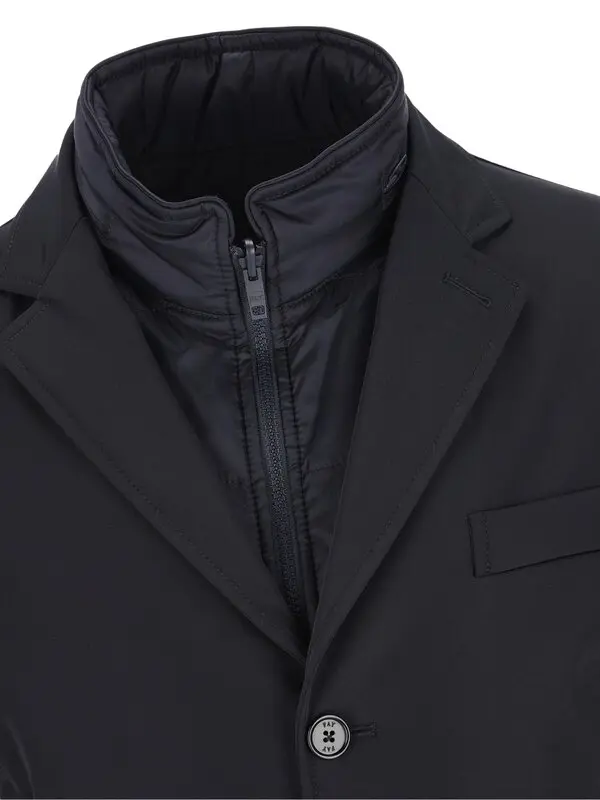 FAY Double Breasted Coat - Blue
