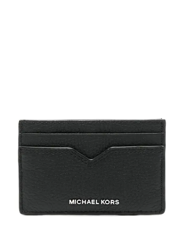 Michael Kors Cardholder With Logo Hudson - Black