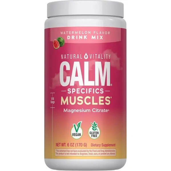 NATURAL VITALITY Calm Muscles Watermelon Powder 6 Ounces - One-color