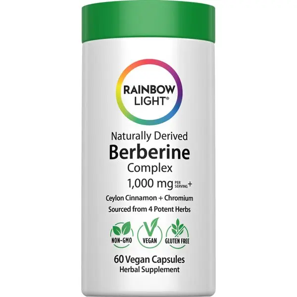 RAINBOW LIGHT Naturally Derived Berberine 60 Capsules - One-color