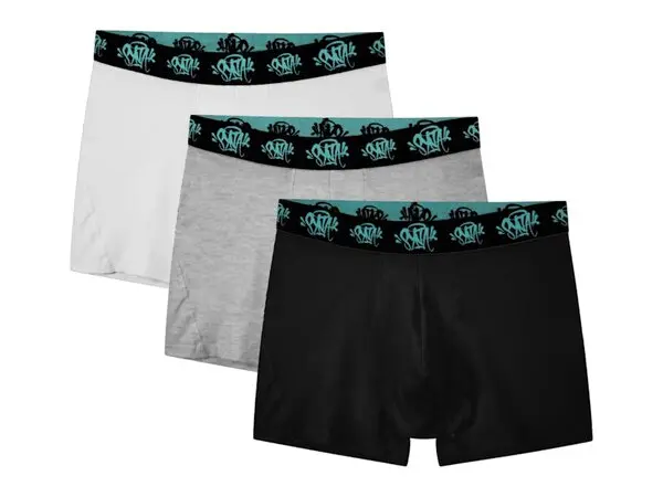SYNA WORLD Logo Boxer Set - White/grey/black