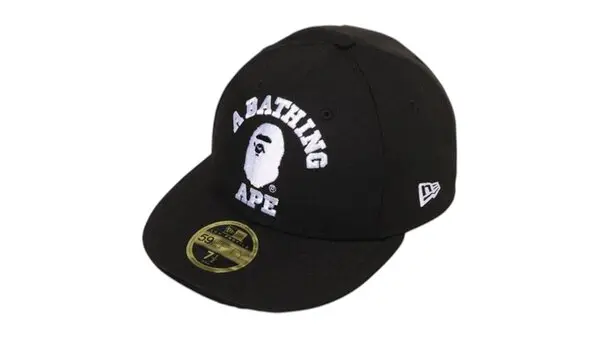 BAPE College New Era 59fifty Low Profile Cap - Black