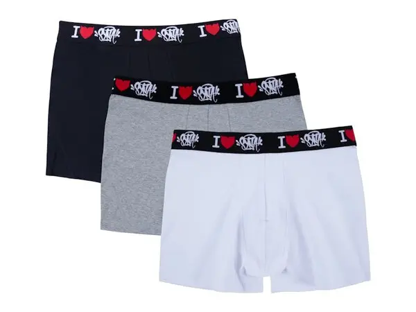 SYNA WORLD I Heart Syna Boxer Set - Black/white/grey