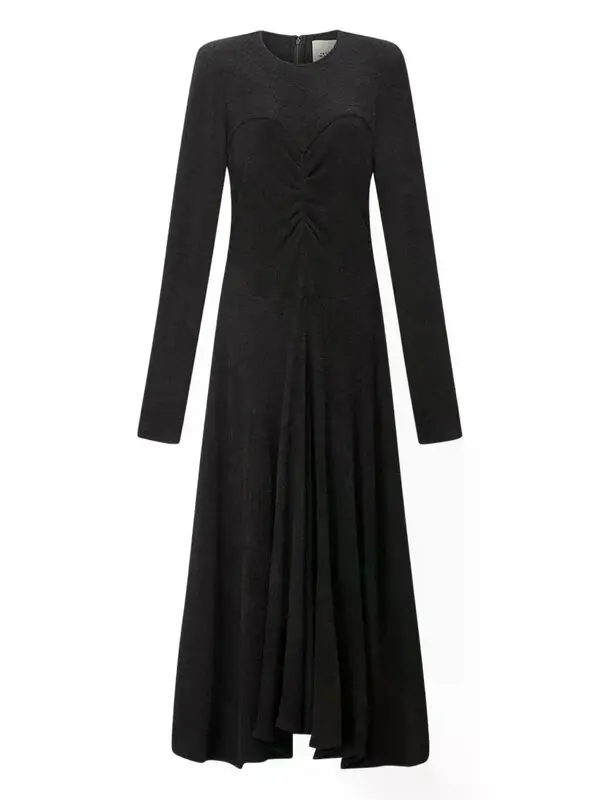 Isabel Marant Étoile Flora Ruched Long Sleeve Dress - Black