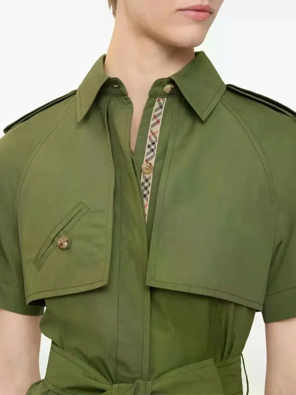 Burberry Button-fastening Midi Dress