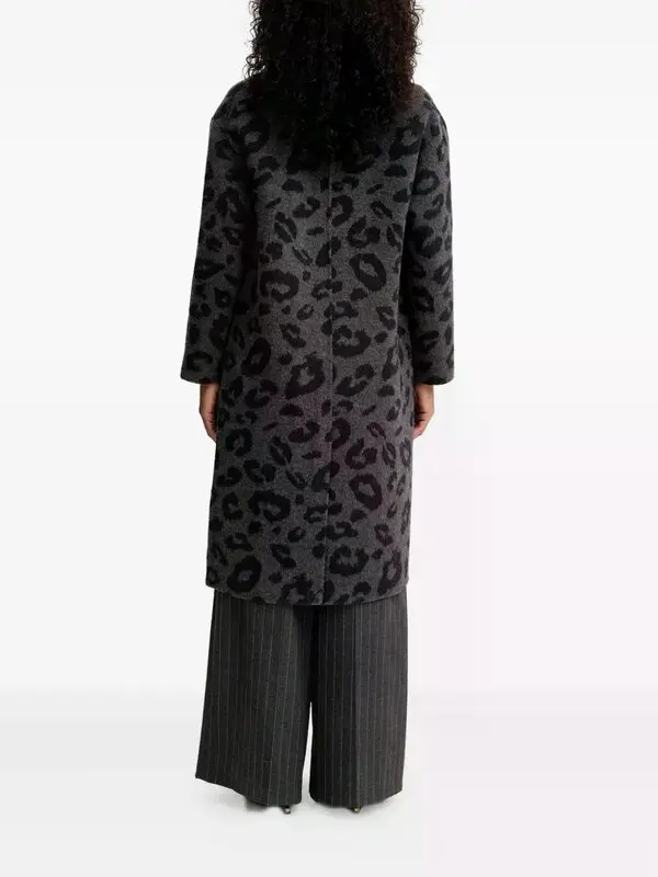 SILVIAN HEACH Leopard Print Coat With Pockets