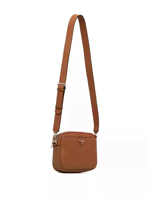 Guess Logo-plaque Crossbody Bag - Brown