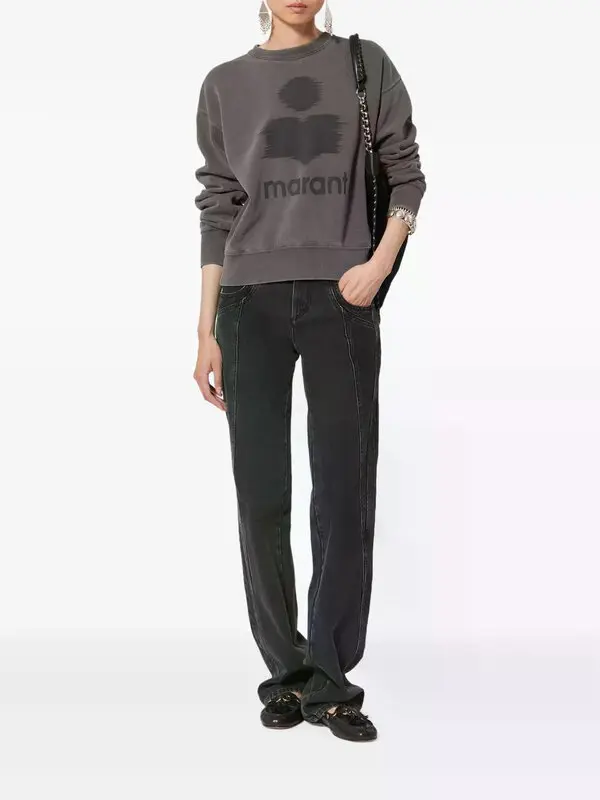 MARANT ETOILE Logo Detail Sweatshirt - Grey