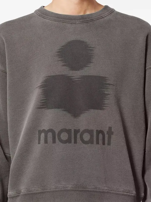 MARANT ETOILE Logo Detail Sweatshirt - Grey