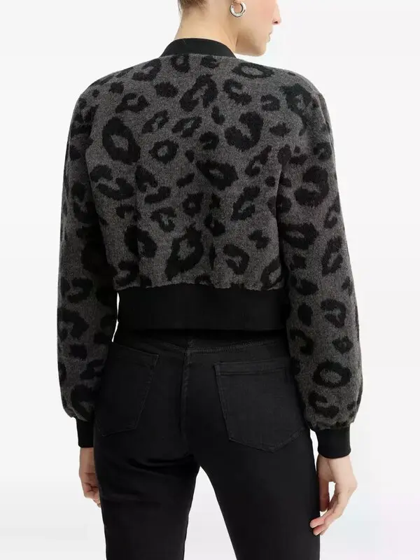 SILVIAN HEACH Leopard Print Zip Jacket