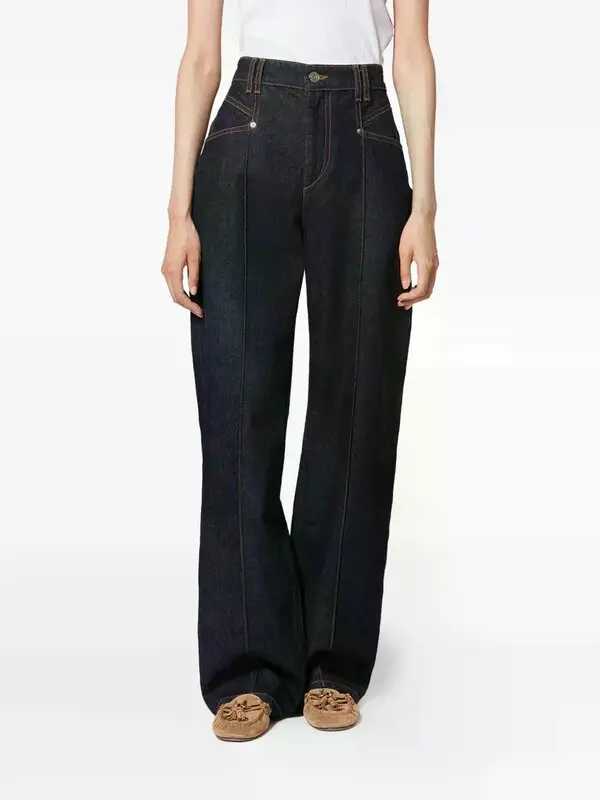 Isabel Marant Étoile Drolane Seam Flared Jeans