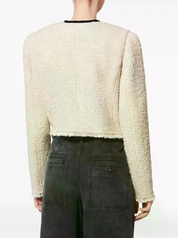 Isabel Marant Étoile Ecru Suede-style Button Jacket - Neutrals