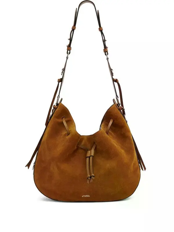 Isabel Marant Étoile Suede Calfskin Bolton Shoulder Bag - Brown
