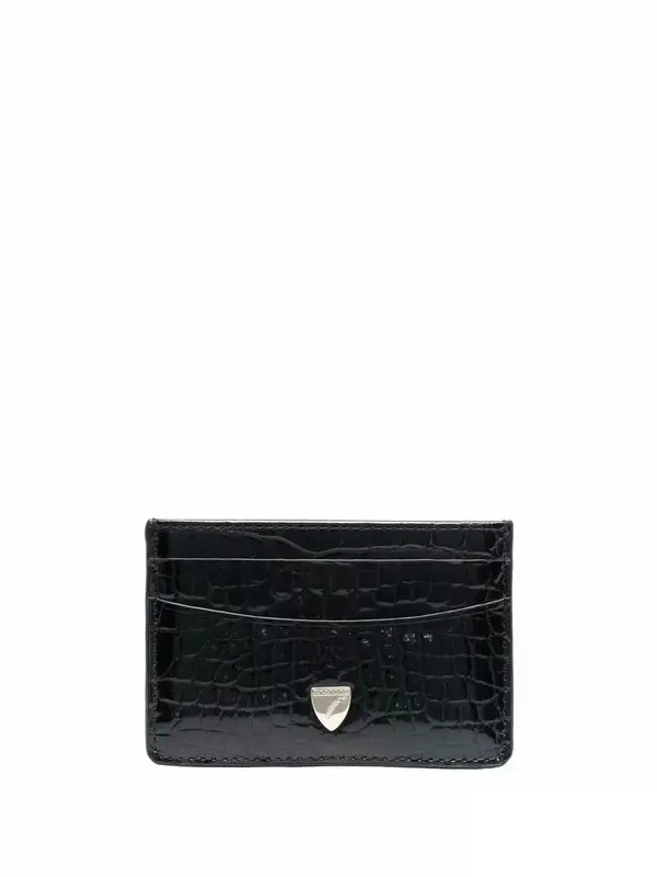 ASPINAL OF LONDON Croc-effect Cardholder
