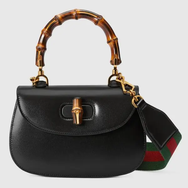 Gucci Bamboo 1947 Small Leather Bag - Black