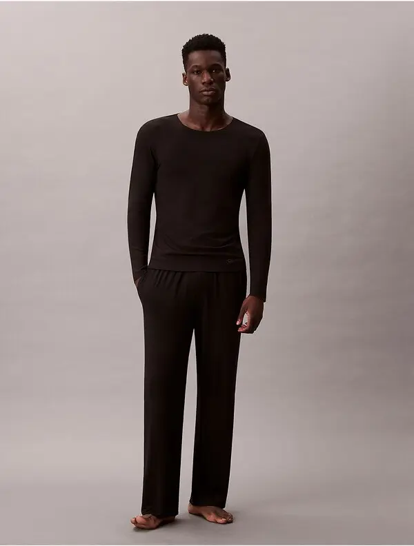 Calvin Klein Turbowarm Crewneck Long Sleeve Tee - Black